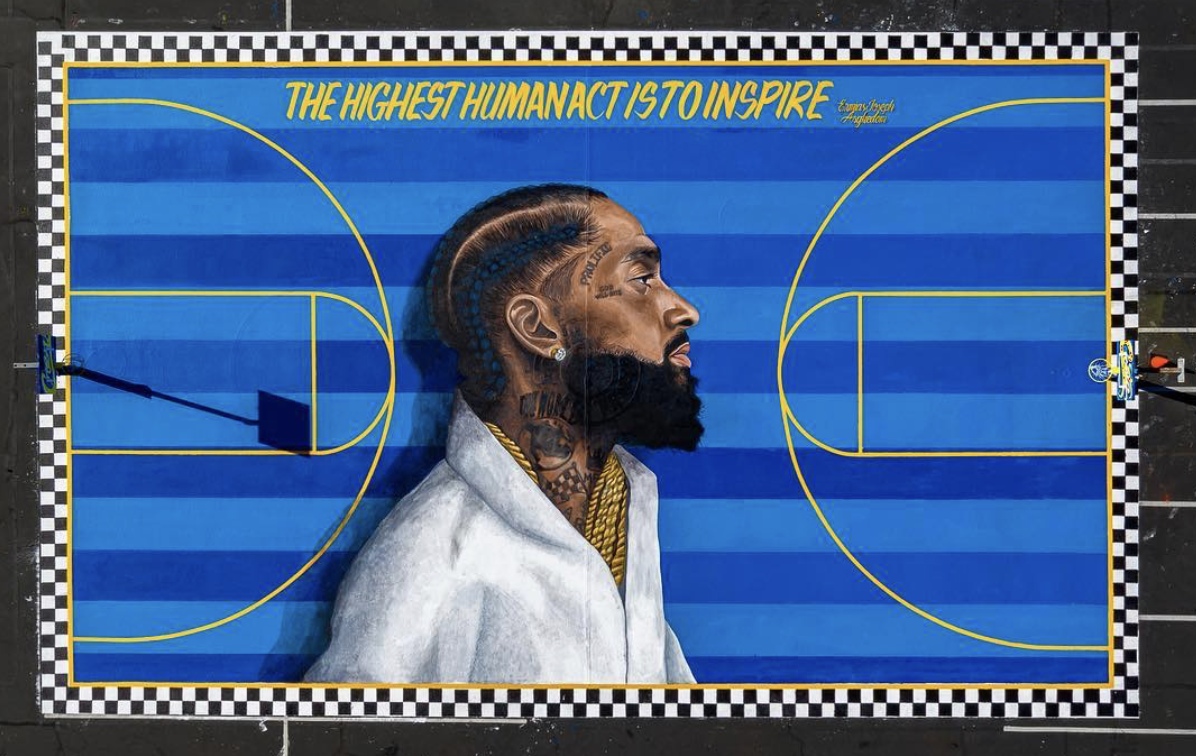 Nipsey Hussle Memorialized With Crenshaw Basketball Court Mural – FRPLive